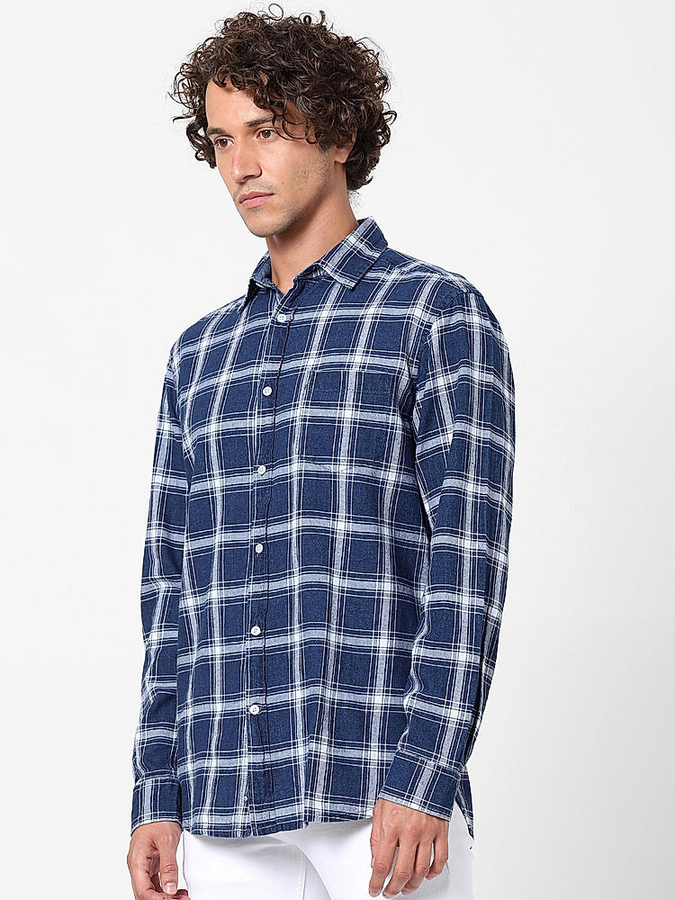 Buy Linen Checked Shirts for Men Online at Celio