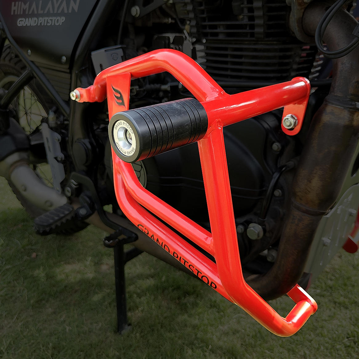 Buy Crash Guard with Slider For Royal Enfield Himalayan-Red Online at ...